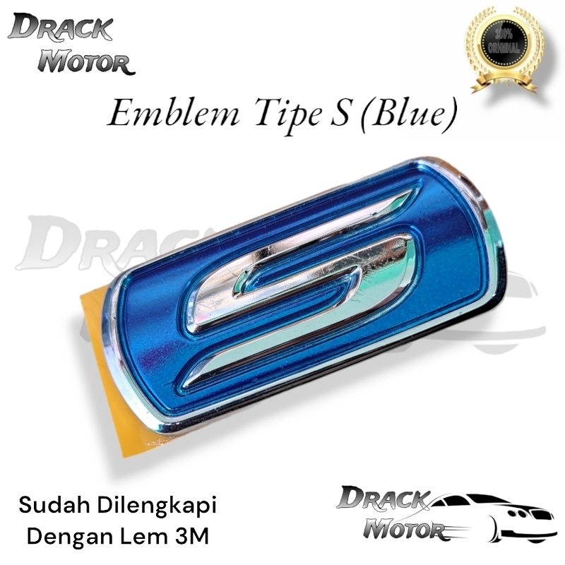 Original Avanza Type S Emblem / Original Avanza Blue Type S Emblem ...