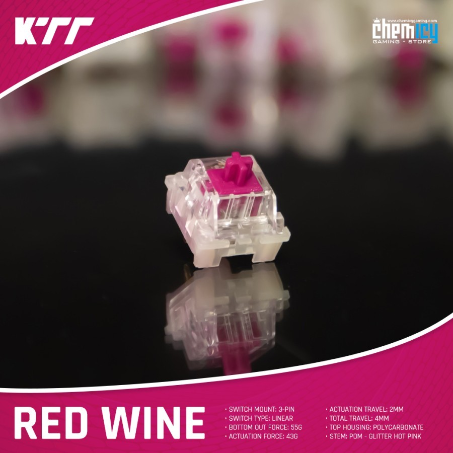 Ktt Red Wine Mechanical Keyboard Switch | Shopee Philippines