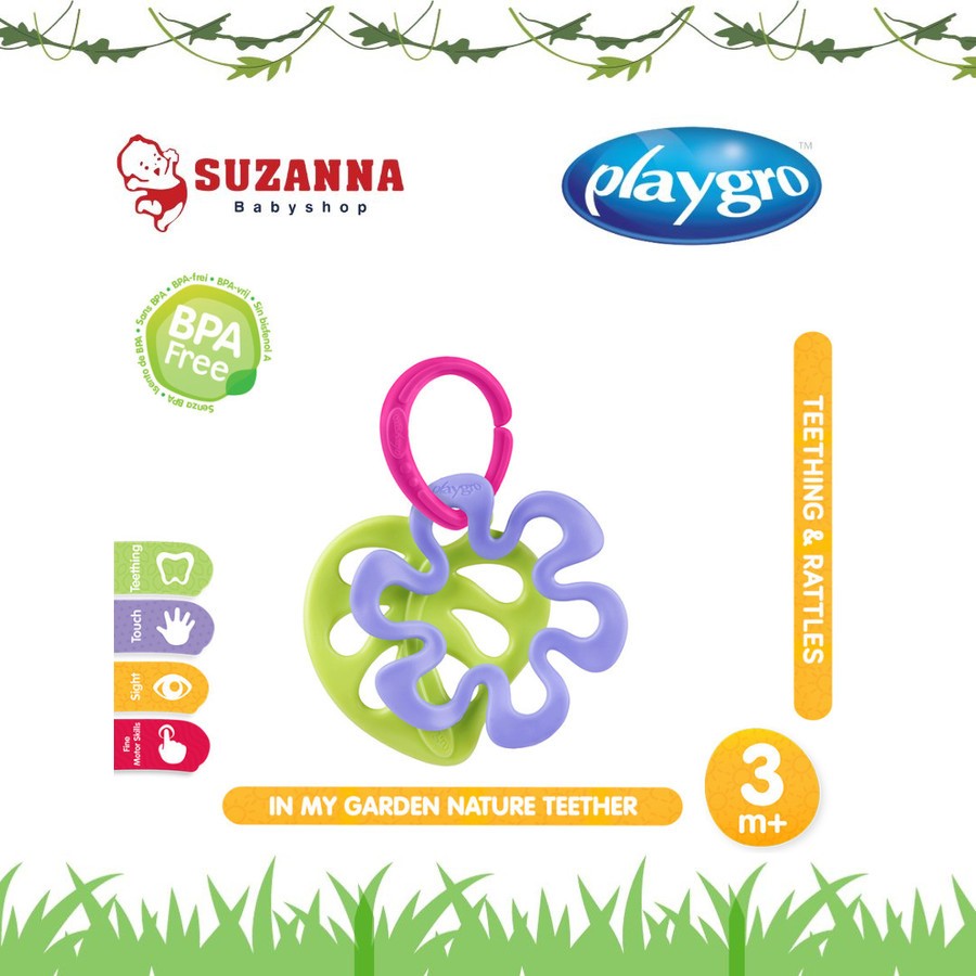 Playgro In My Garden Nature Teether - Children's Teether Toy | Shopee ...