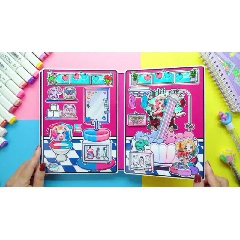 Toca Boca Educational Toys Paper book Paper Doll Toca Harley Quiin ...