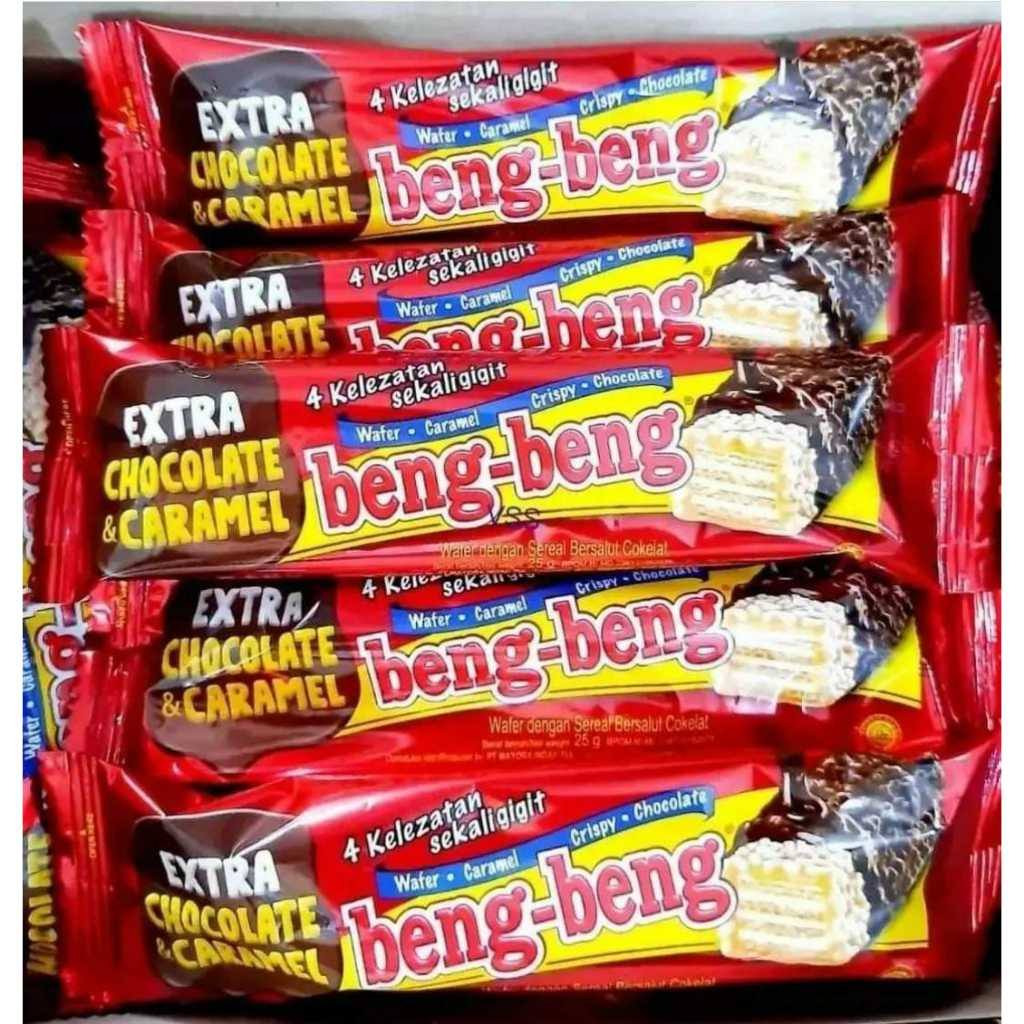 Beng-beng extra chocolate caramel 25gr and Beng Beng Share It contains ...