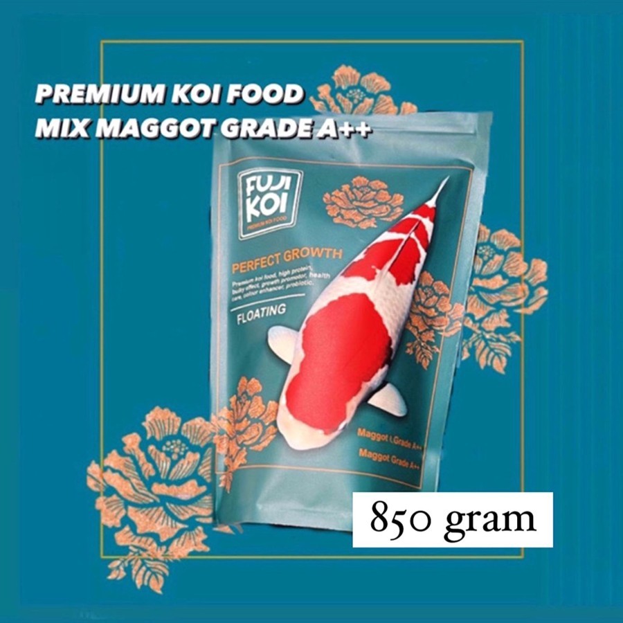 Fuji Koi Premium Grow Mix Maggot Pellet Feed 850gr Floating Koi Fish ...