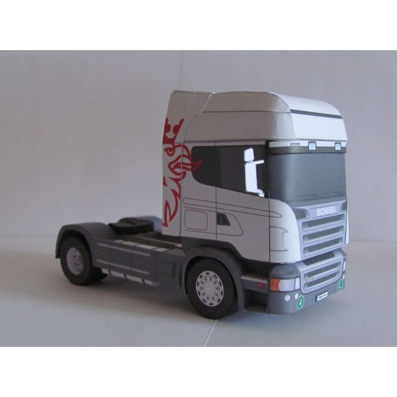 Scania R580 truck papercraft pattern sheet scale 1:43 (OP-Aa11 ...