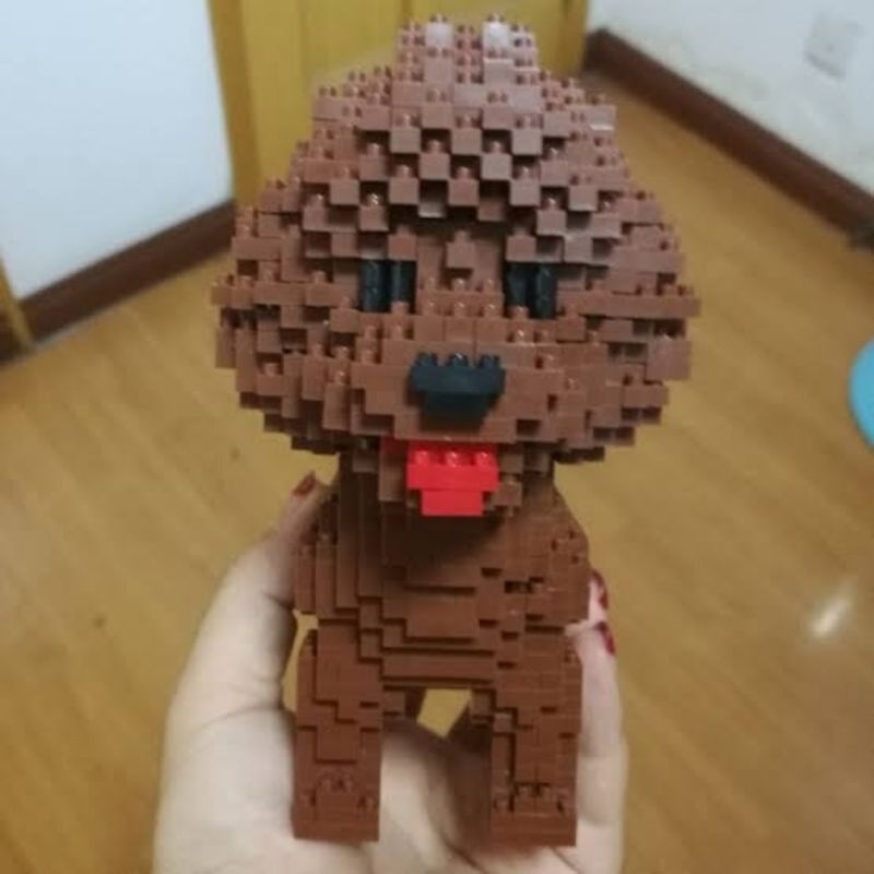 Dog Series | Red Toy Poodle | 6618-8 | 950 pcs | Brick | Block Block ...