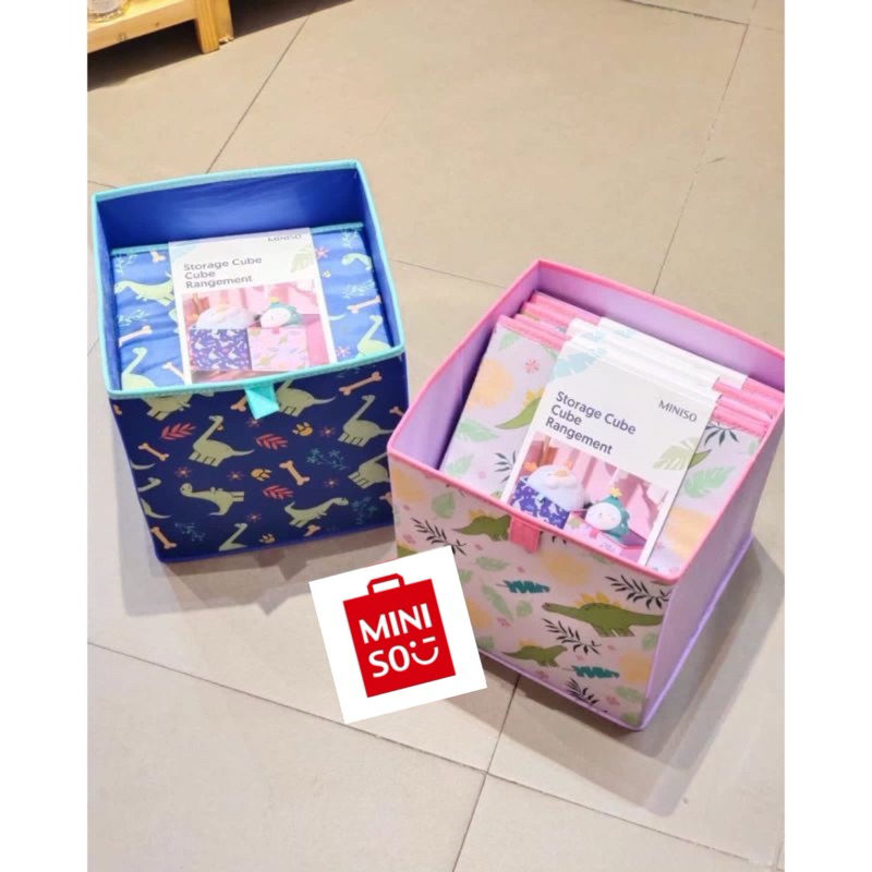 Miniso Dinosaur Series Fabric Storage Cube Storage Box Toy Box Storage ...