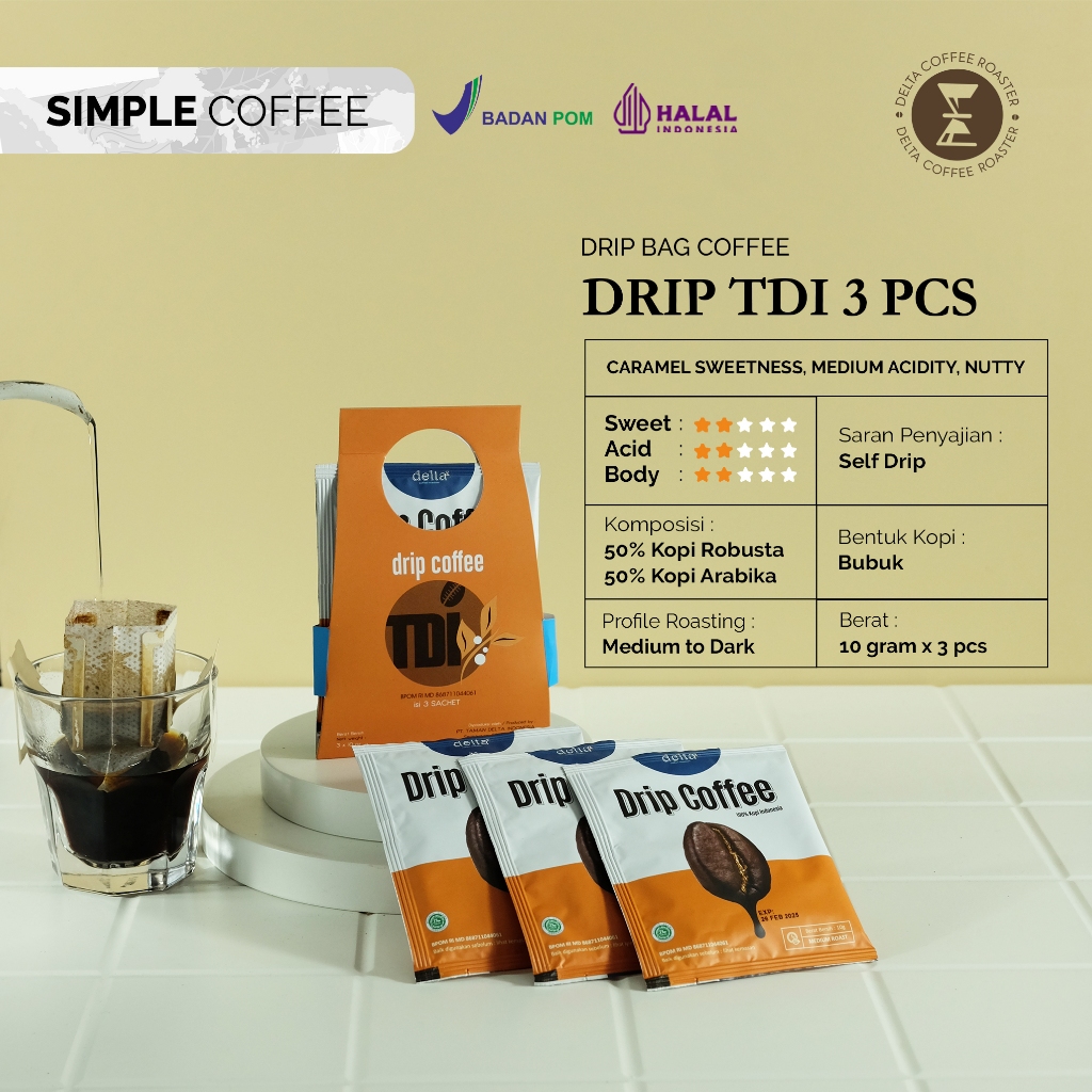 Drip Bag Coffee 3 Sachet Blend Medium Roast 30g | Shopee Philippines