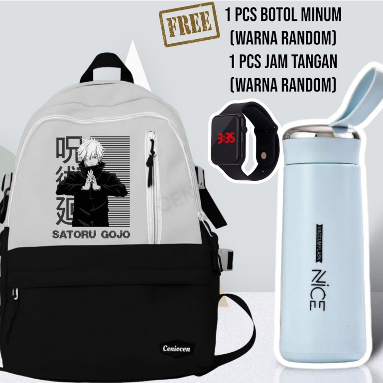 Ceniocen - Children's School Backpack With Satoru Gojo Character Motif ...