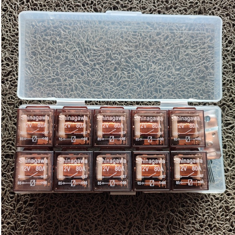 Shinagawa Horn Relay Transparent 12V 80A 4 Legs Clear Shinagawa Klason ...