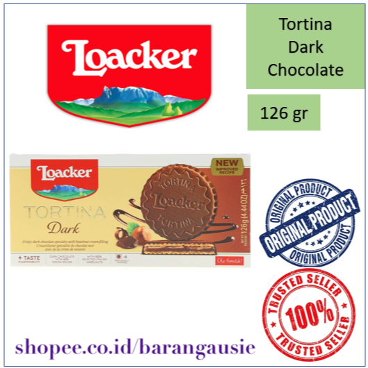 Loacker Wafers Dark Chocolate Tortina Contents 6 126gr (Wafer Import ...