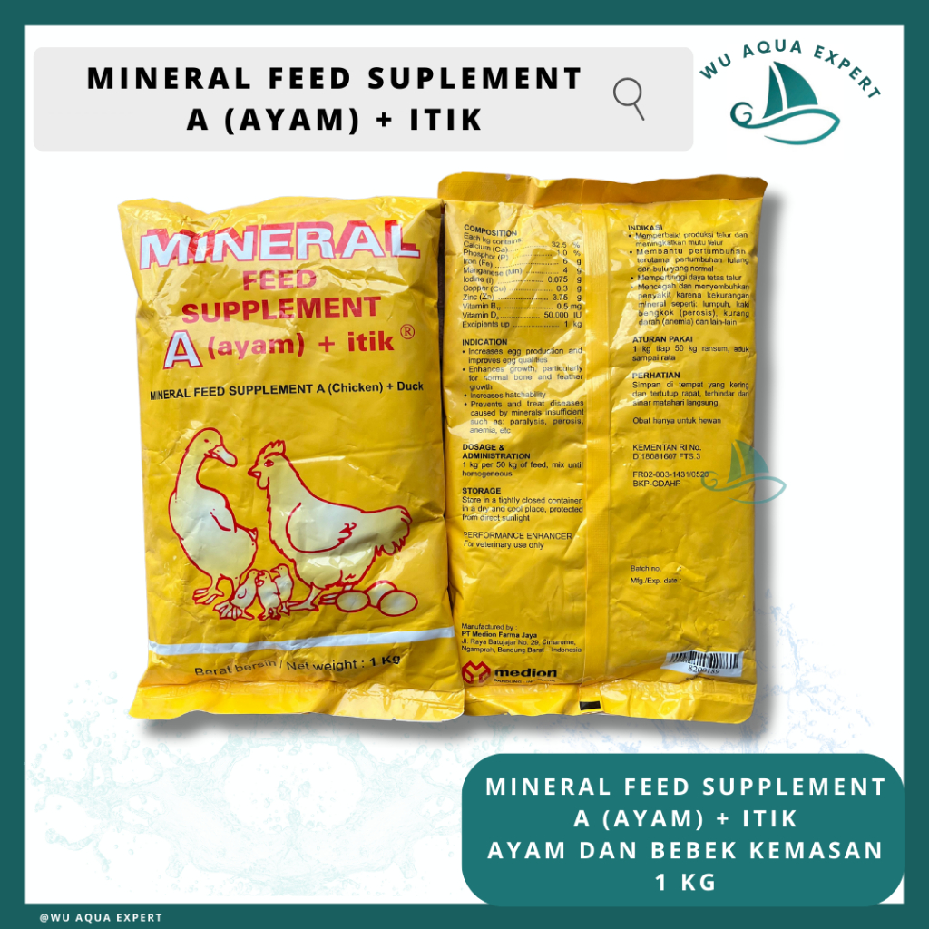 1 Kg ULTRA Mineral COW Mineral Feed Supplement A (Chicken) + Duck ...