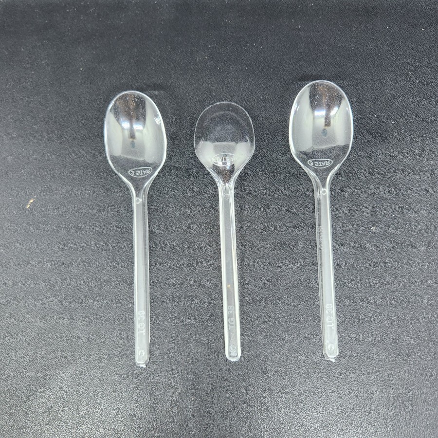 Tea Spoon / STG / Clear Plastic Spoon contains 50 pcs | Shopee Philippines