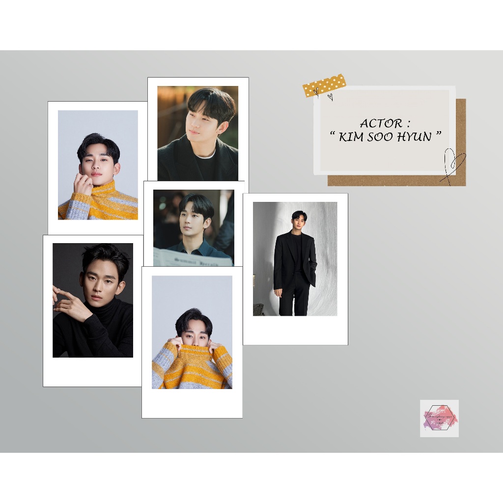 Kim SOO HYUN - K-ACTOR PATTERN PHOTOCARD contains 5 pcs | Shopee ...