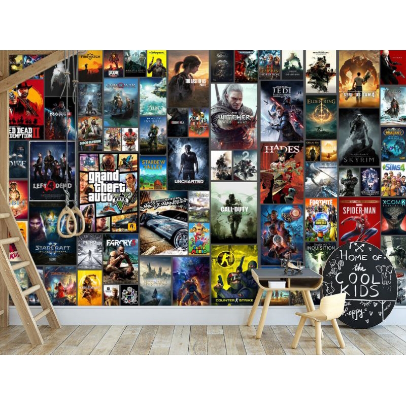 Famous Games Poster COMPLETE PACKAGE 40 PCS BONUS 8 PCS Famous Games ...