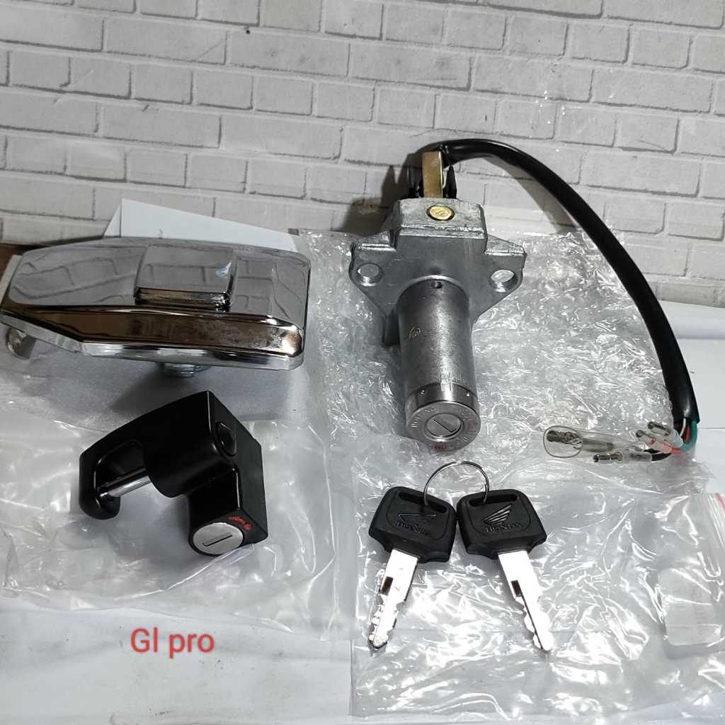 Ignition Lock assy set GL PRO plus Seat Lock Tank Cap (grade ori A ...