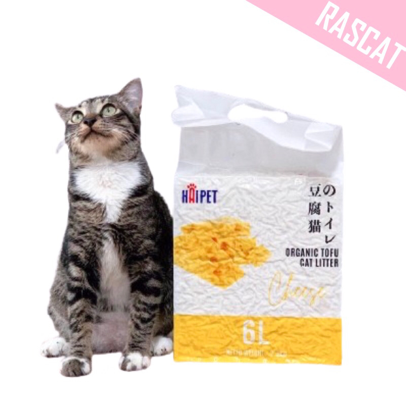 Haipet Sand Cat Clumping Soya - Tofu Clumping Cat Litter 6 Liter Cheese ...