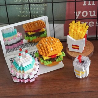 Jike Petit Block Mini Building Nano Block 3D Puzzle Food Series Toys ...
