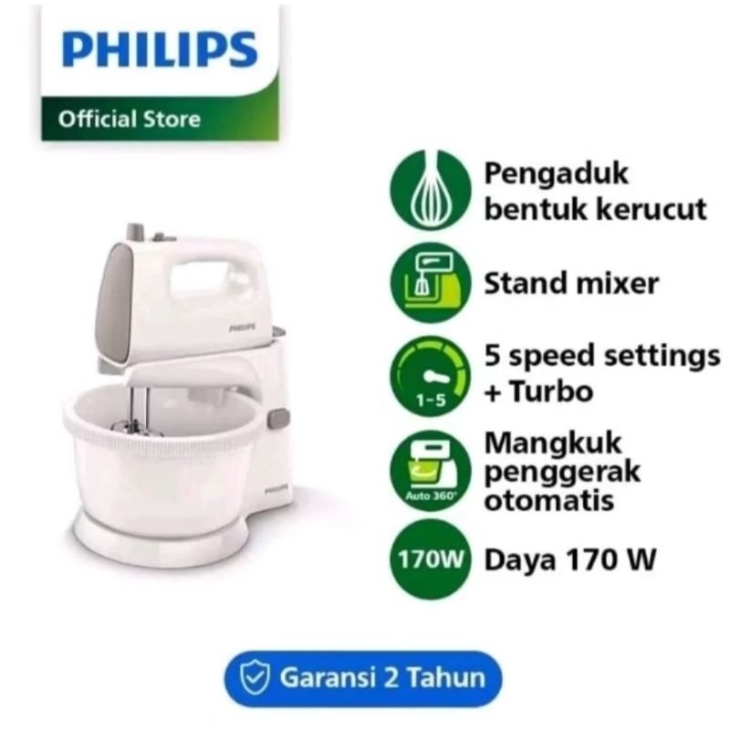 Guaranteed PHILIPS CAKE MIXER CAPACITY 2L | Shopee Philippines