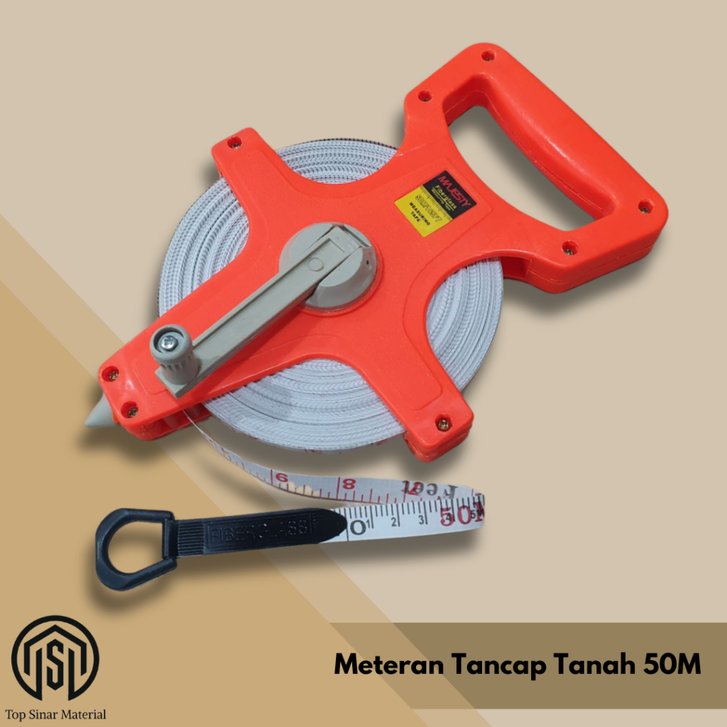 50 Meter Land Meter | Fiber Roll Meter |Fiber Roll Meter | Shopee ...