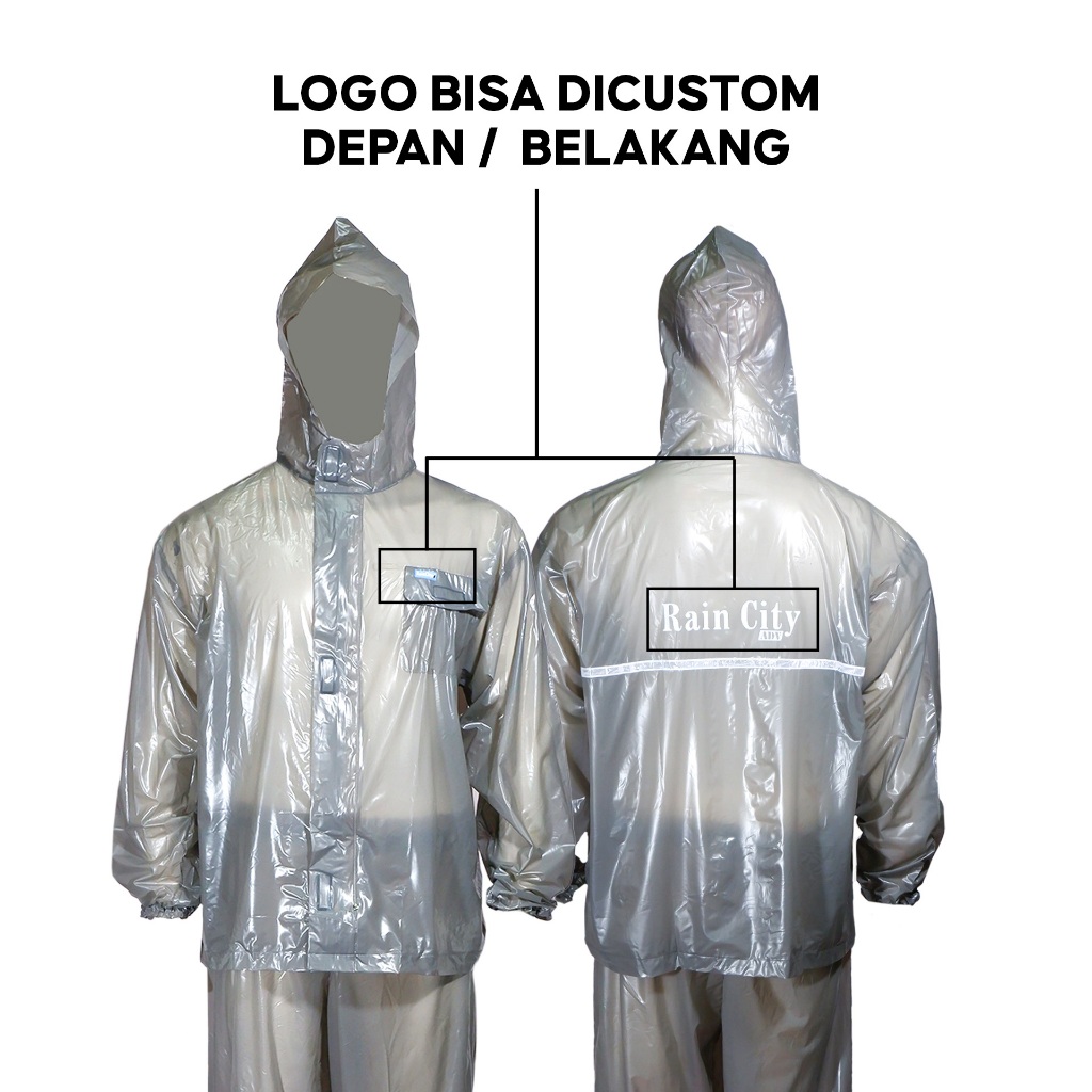 Custom Raincoat Screen Printed with DTF Company Logo - Raincity ...