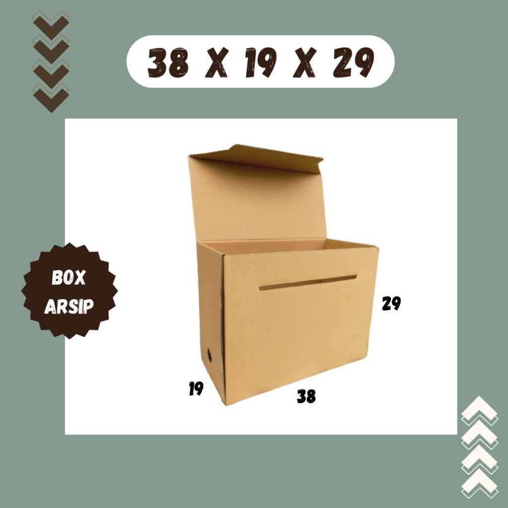 Filing Box 38x19x29 Cardboard Packing Document Box Filing Cardboard ...