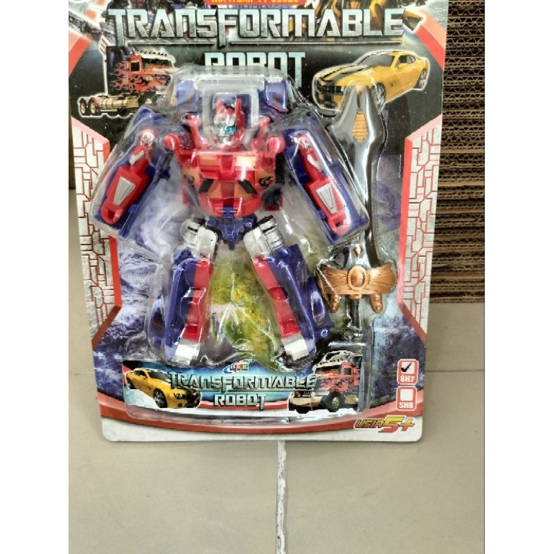 Optimus transformers prime robot toy can transform into a transform car ...