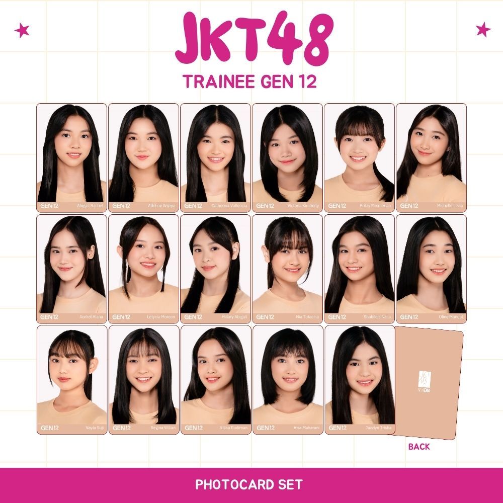 PHOTOCARD JKT48 TRAINEE GEN 11 12 & 13 2 SIDES (PRICE 17 PCS + 2 SIDED ...