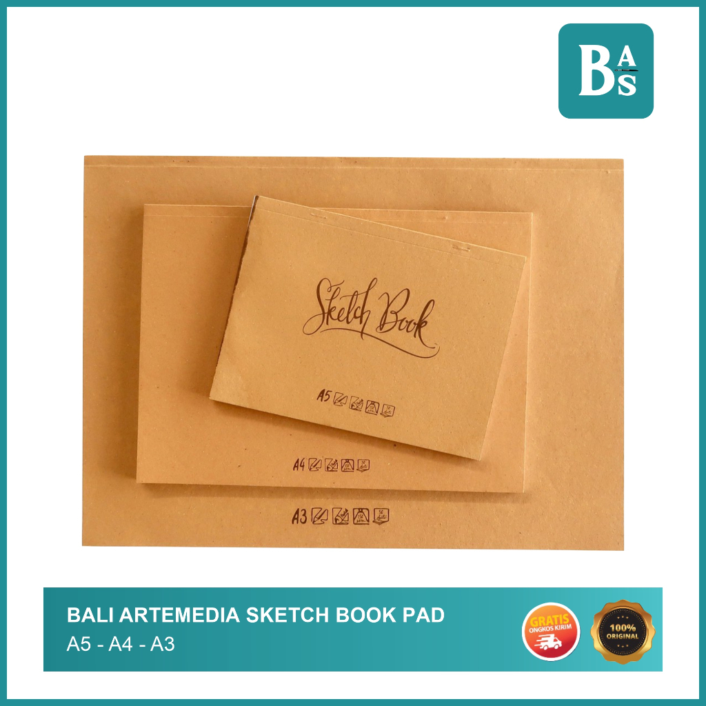 PERALATAN Sketch Book Bali Art Supplies Available In 3 Sizes A3/A4/ A5 ...