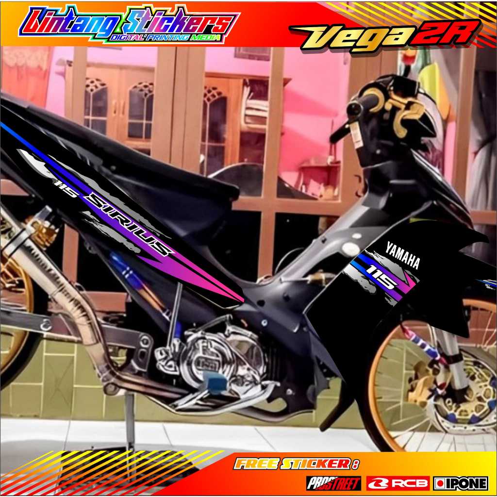 YAMAHA VEGA ZR SIRIUS VARIATION STRIPING / VEGA ZR SIRIUS MOTORCYCLE ...