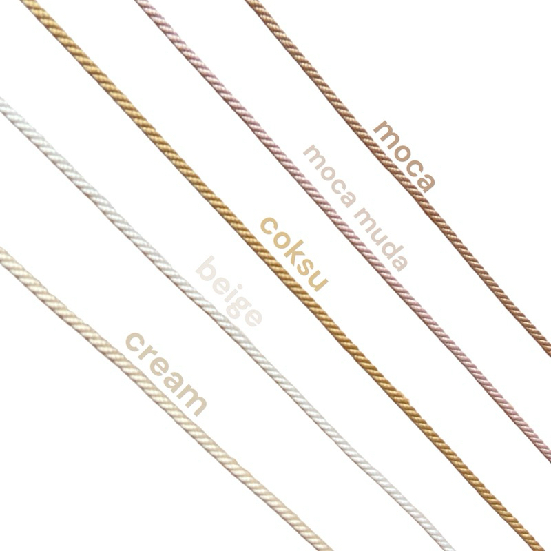 Moca Color Thread Rope 1 meter Long 1mm And 2mm Thick | Shopee Philippines
