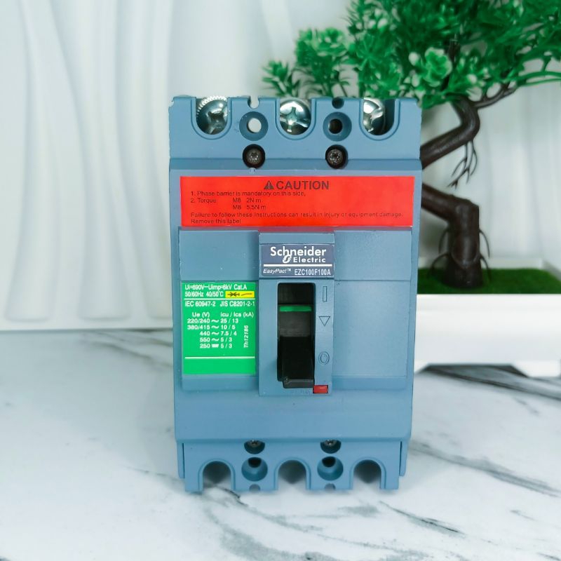 Mccb Breaker Schneider EZC100F 100 Amper Polishing:3Phase | Shopee ...