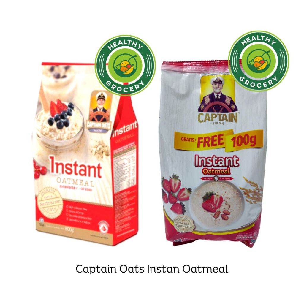 Captain Oats Instant Oatmeal 800gr / Premium Natural Australian Oats ...