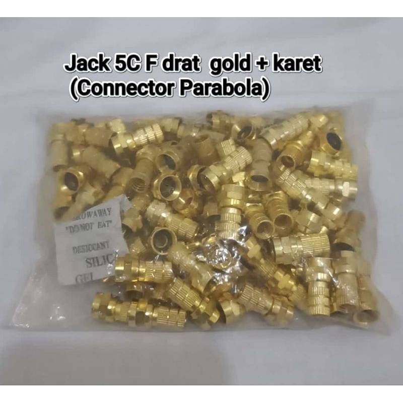 Jack 5C F Drat gold plus Rubber parabola connector) | Shopee Philippines