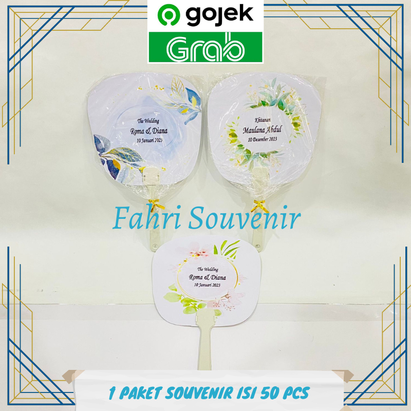 Custom Shabby Fan Circumcision and Birthday Wedding Souvenirs with ...