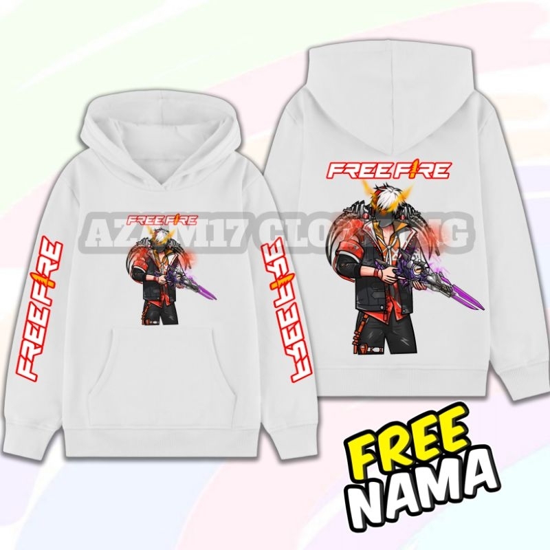 FREE FIRE CHARACTER CHILDREN'S JACKET HOODIE SG 2 MILLION FF CHARACTER ...