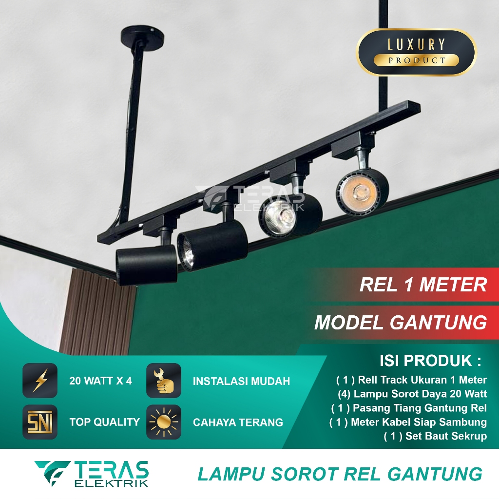 Rail spotlight Package 1 set Of 4 Tracklight track light Rail 20 Watt ...