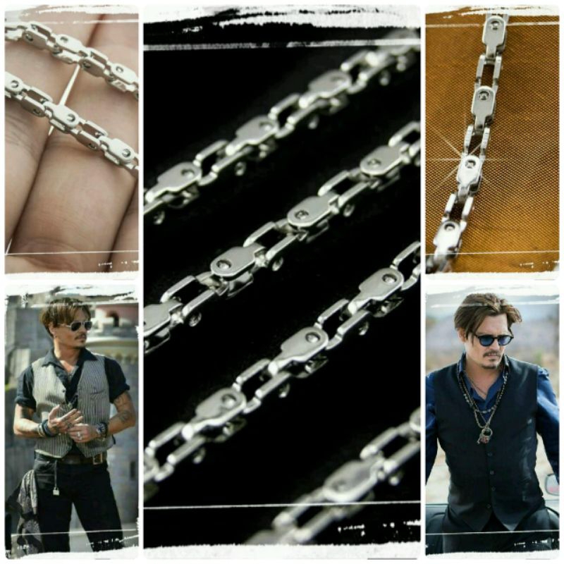 Unique Attractive Large Chain Stainless Steel Titanium Men Women ...