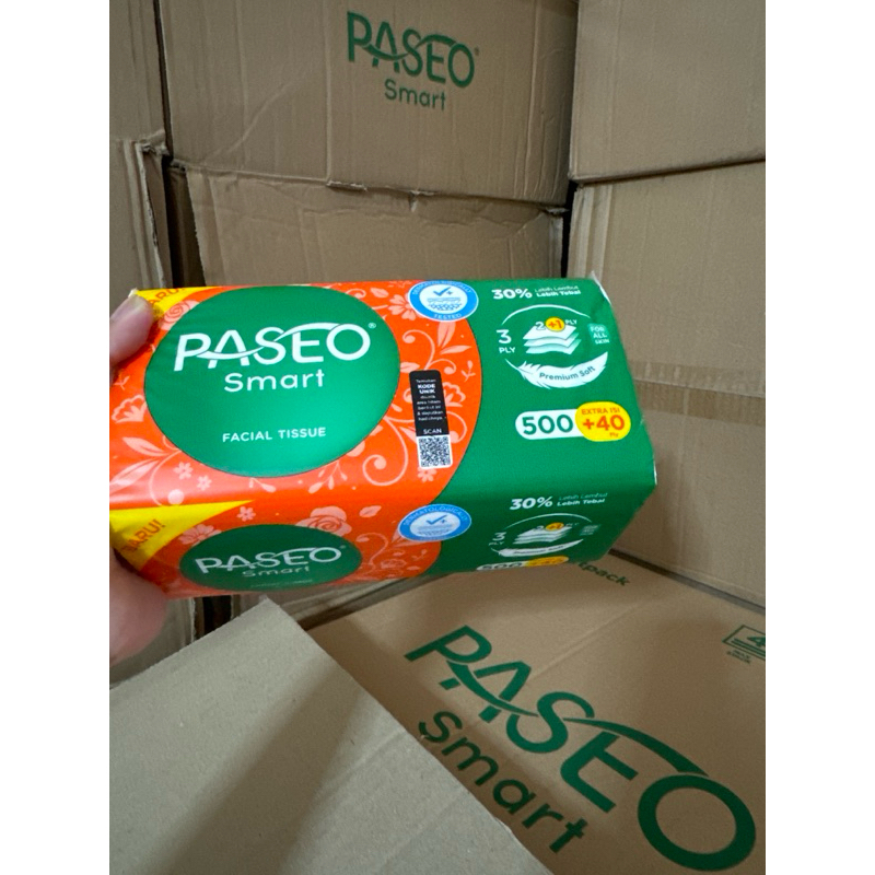 Paseo smart facial tissue 540 ply | Shopee Philippines