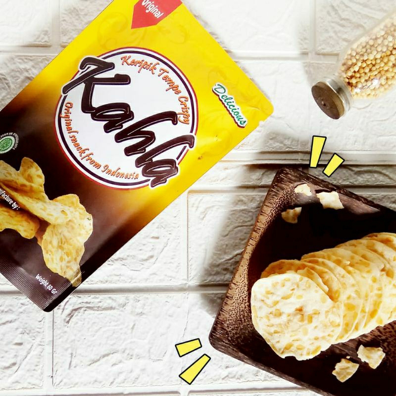 Kahla Original Crispy Tempeh Chips - Non MSG - Healthy Tempeh Chips - 1 box (24 Pcs) | Shopee ...