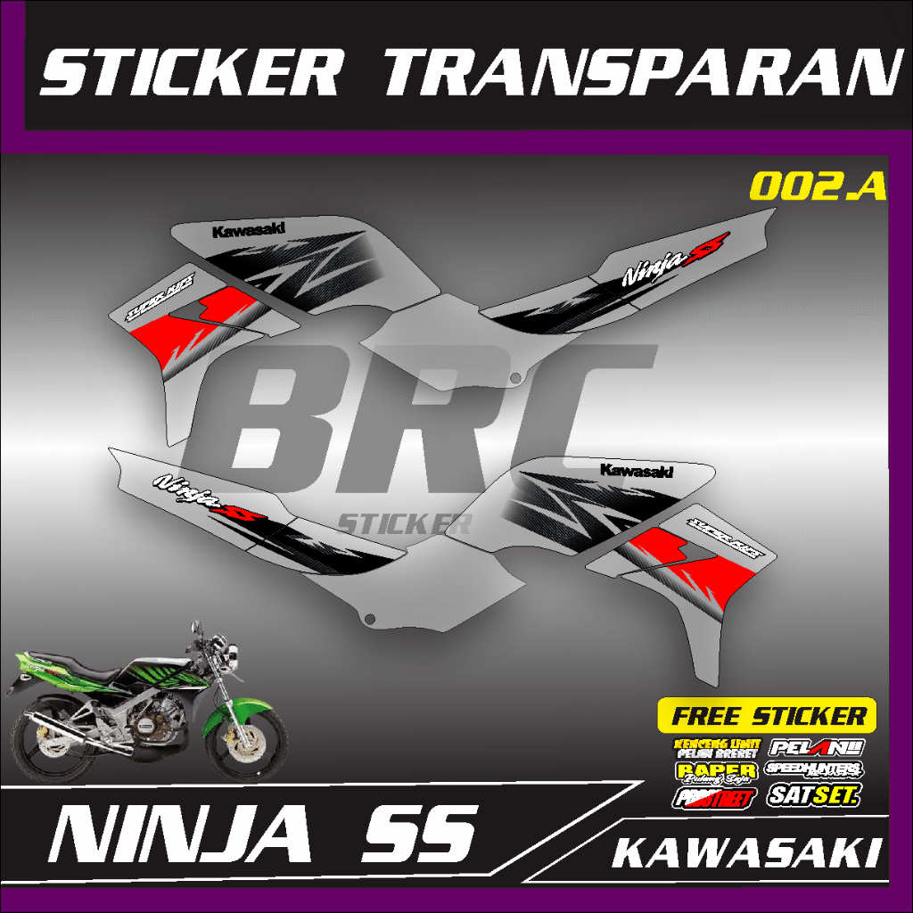 Striping VARIATION NINJA SS TRANSPARENT UV / STICKER LIST MOTORCYCLE ...