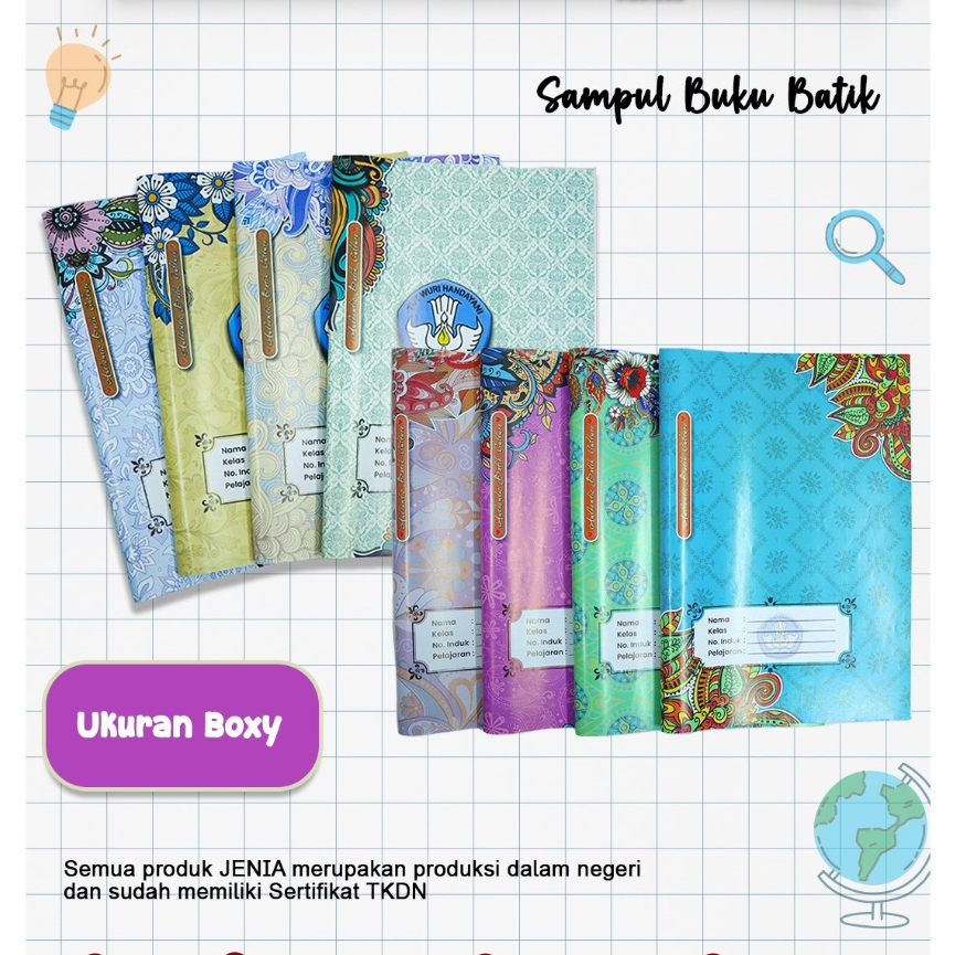 Quarto Batik motif Book Cover/Boxy/Batik Paper Cover | Shopee Philippines