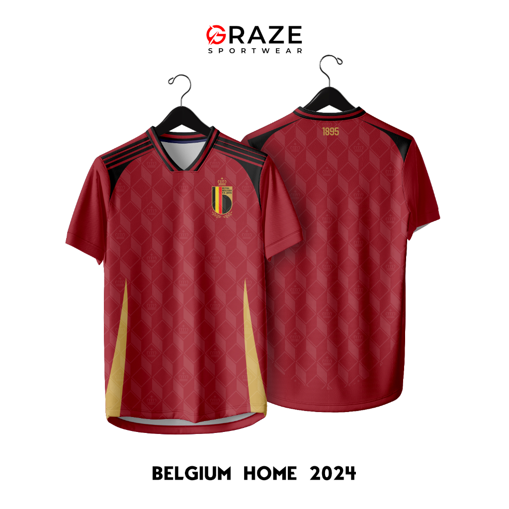 Jersey BELGIUM/BELGIUM 2024/2025 Free custom NAMESET And Back Number ...