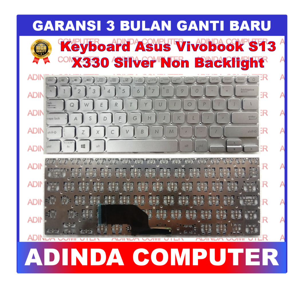 Asus Vivobook S13 X330 S330F 13U 13UA 13F Silver Keyboard | Shopee ...