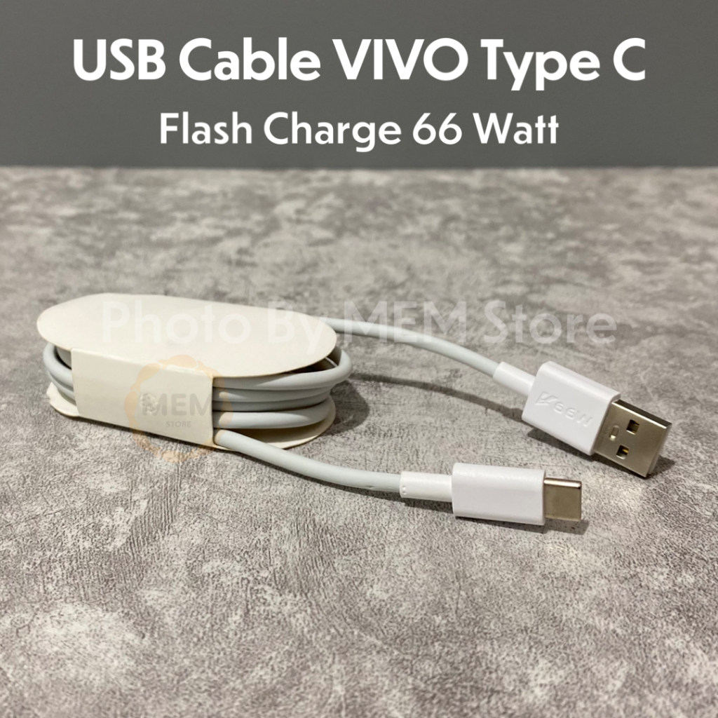 Vivo Data Cable Usb Type C Flash Charger 66watt Dual Engine Original ...