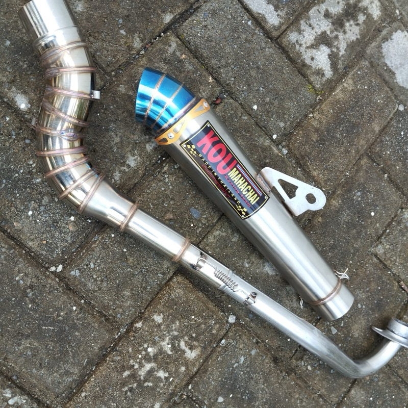 Conical pipe Kou mahachai blue tip and elbow high mouth for wave100/125 ...