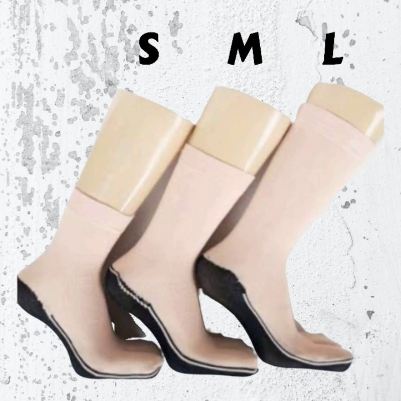 HITAM Women's Thumb Socks Long And Short Skin Tone Muslimah Women Brown ...