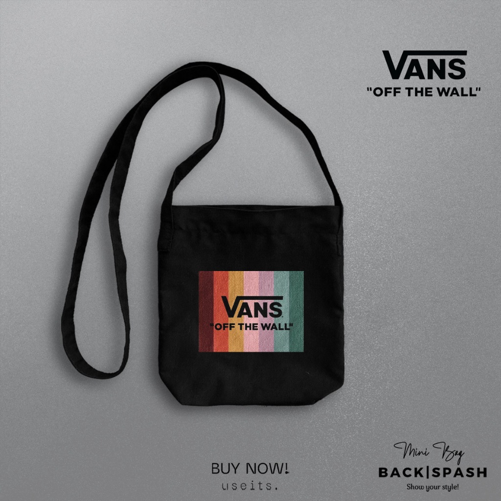 Vanss Mini Sling Bag Streetwear Bag VANS OFF THE WALL MSB2 | Shopee ...