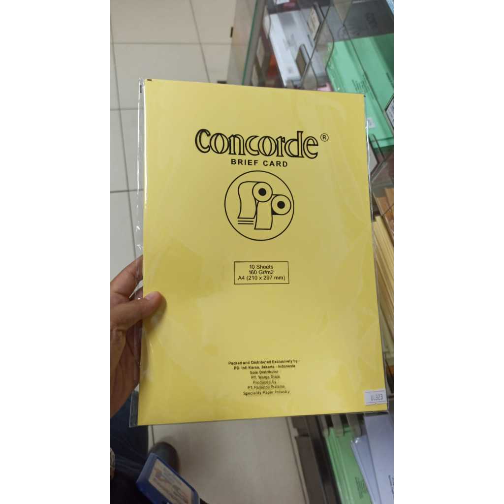 Gramedia - CONCORDE BRIEF CARD 80323 YELLOW | Shopee Philippines