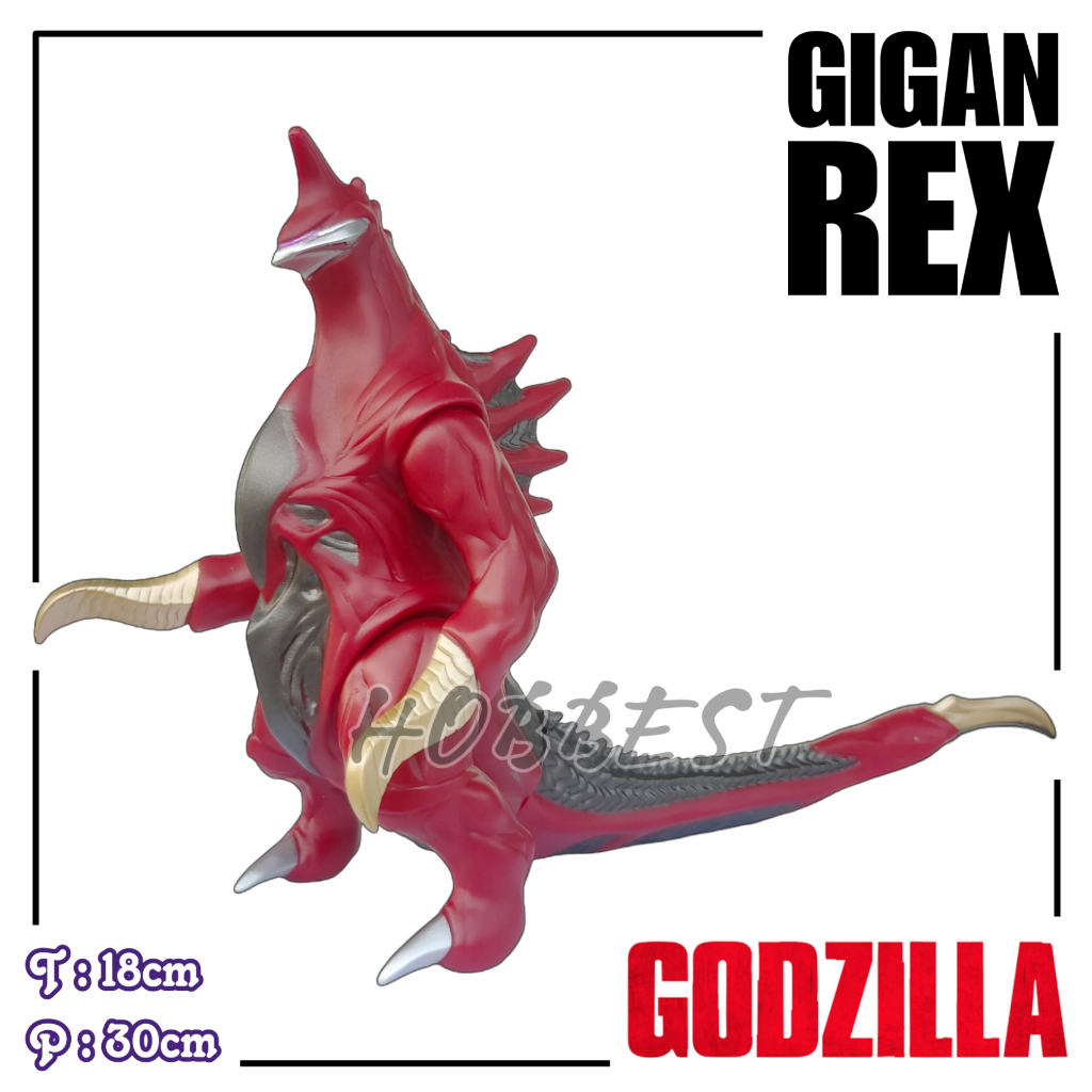 Kaiju GIGAN REX - Action Figure Monster Godzilla Miniature Display ...
