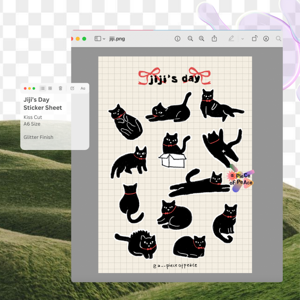 Jiji's Day Sticker Sheet | Ghibli Kiki Delivery Service | Shopee ...