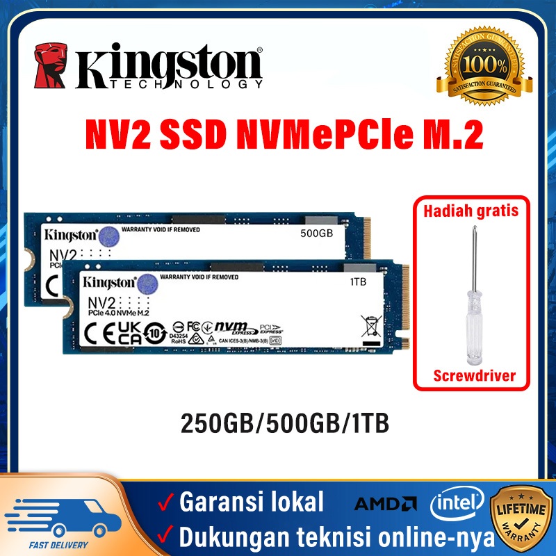 [Screwdriver Prize] Kingston NV2 NVME SSD 250GB 500GB 1TB M.2 SSD 2280 ...